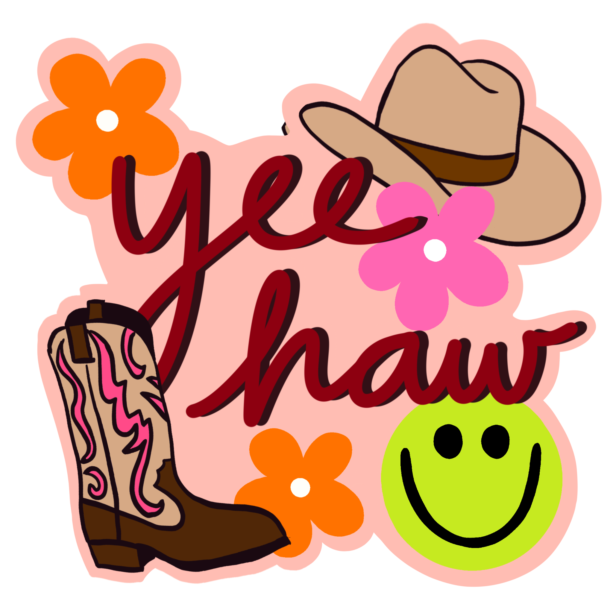 Yeehaw Sticker – Stuff by Chelsey